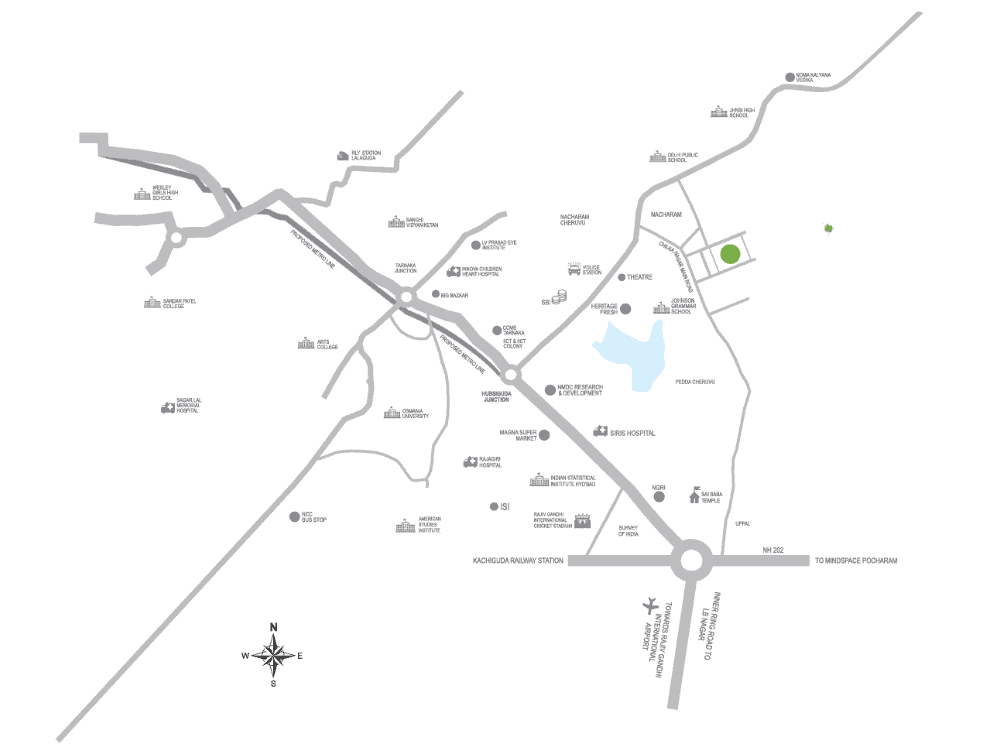 Smart 2 & 3 BHK homes in Nacharam by K Raheja Corp. Gated community ...